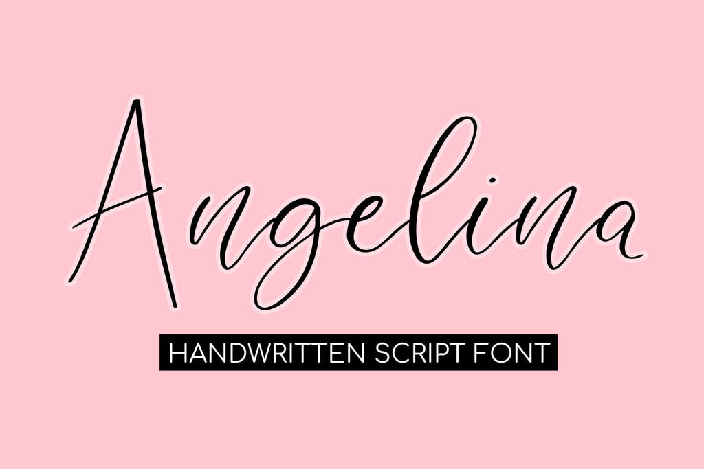 Angelina A Handwritten Script Font - So Fontsy