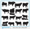 Angus Bull SVG, Show heifer, Angus Bull Vector, angus bull farm animal ...