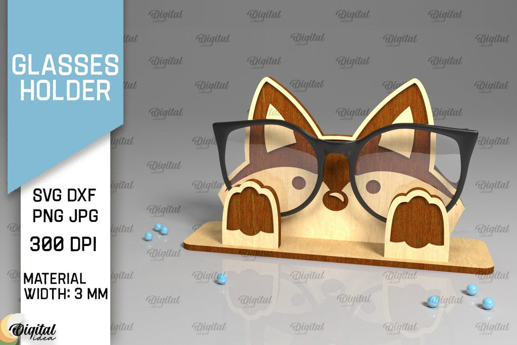 Animal Glasses Holder Laser Cut. Eyeglass Holder SVG - So Fontsy