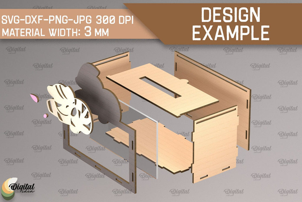 Animal Money Box SVG Bundle. Wooden Money Bank Laser Cut - So Fontsy