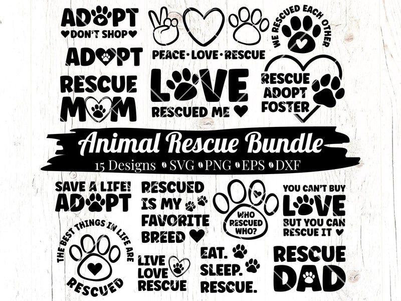 Animal Rescue SVG Bundle - So Fontsy