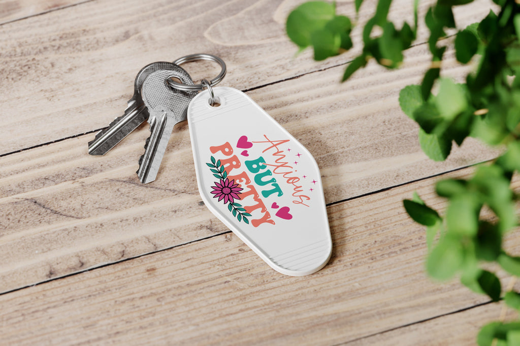 Anxious but pretty Keychain SVG Design - So Fontsy