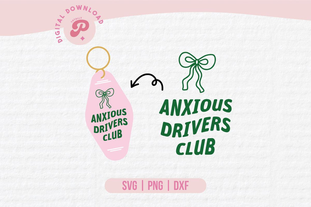 Anxious Drivers Club SVG - So Fontsy