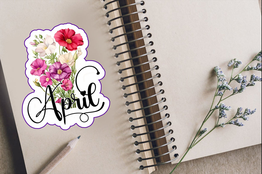 April Sticker Design - So Fontsy