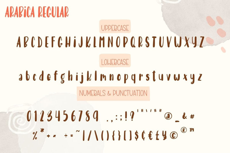 Arabica - Handwriting Font Duo - So Fontsy