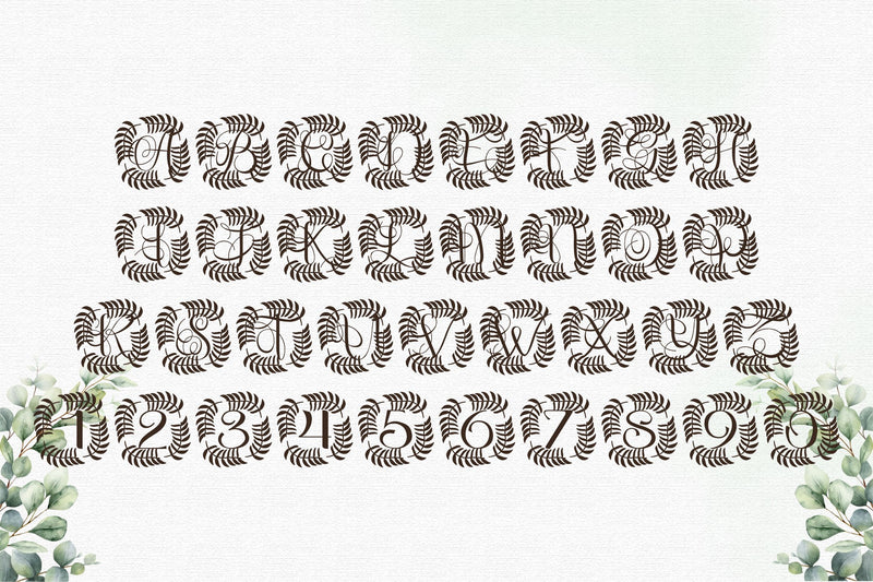 Aristova Monogram – Elegant Serif Monogram Font - So Fontsy