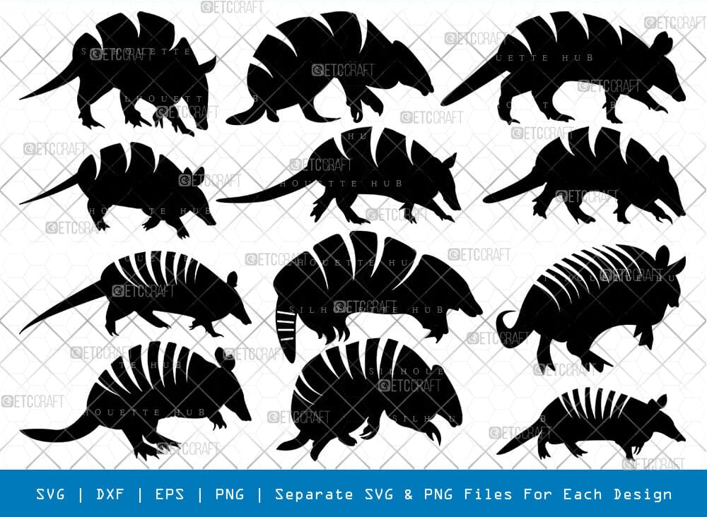 Armadillo Svg Cricut Cut Files Png Bundle, SB01147 - So Fontsy