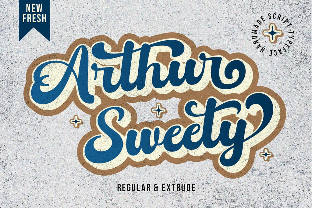 Arthur Sweety - Retro Script - So Fontsy