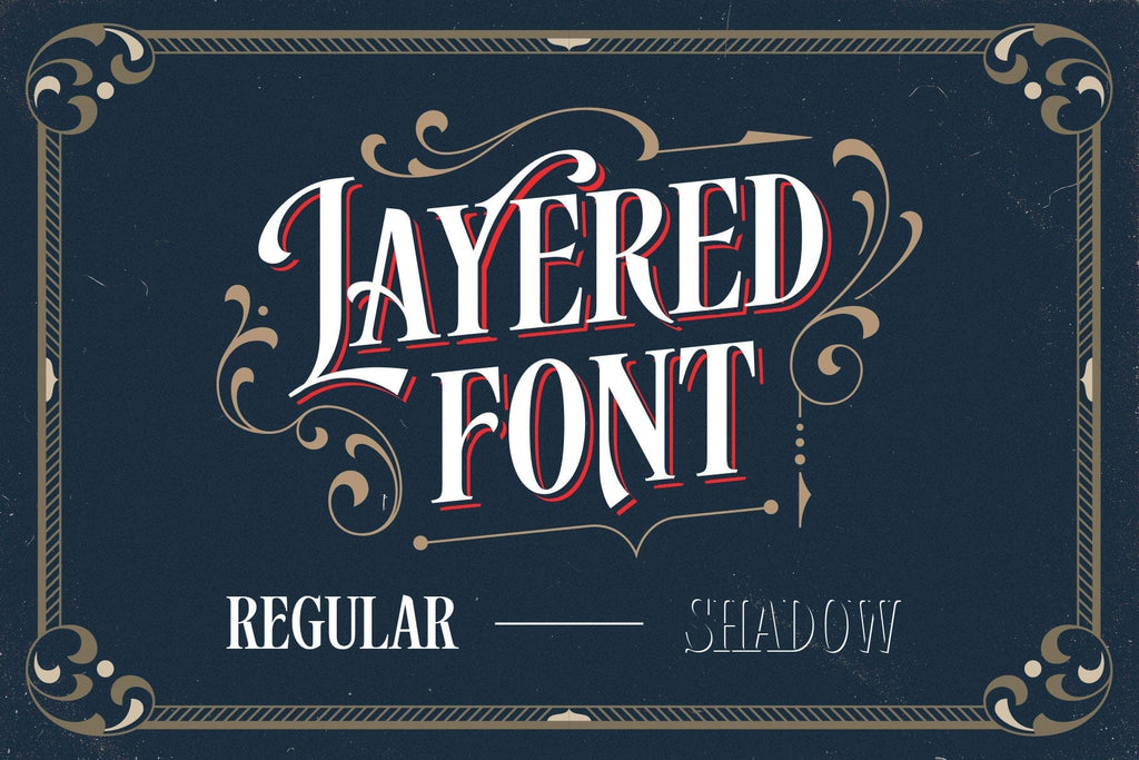 Arvoire Leonard – Layered Font - So Fontsy