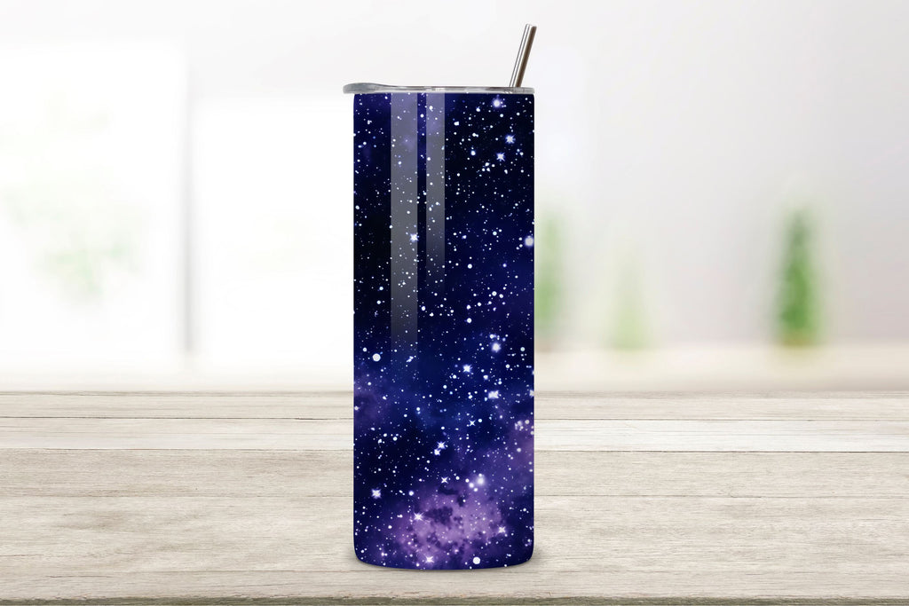 Astro Nebula Shimmer Ombre Tumbler Wrap, seamless wrap png - So Fontsy