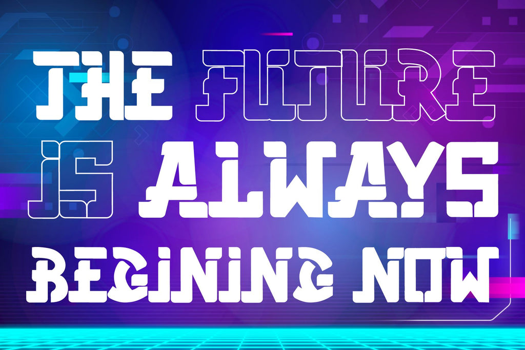 Astro Volta - Outlined Futuristic Display Font - So Fontsy