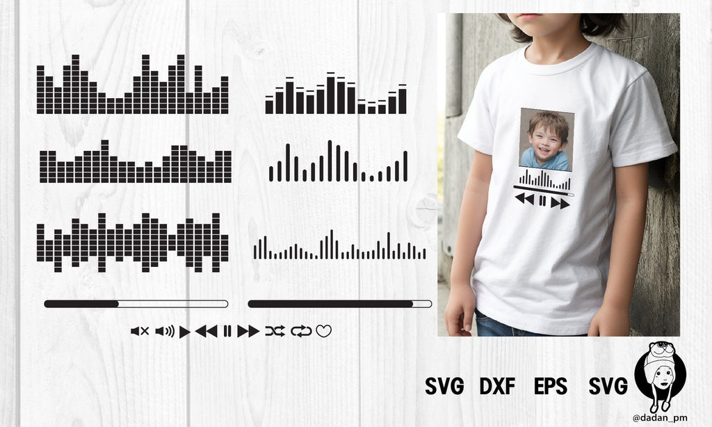 Audio wave svg, sound music equalizer - So Fontsy