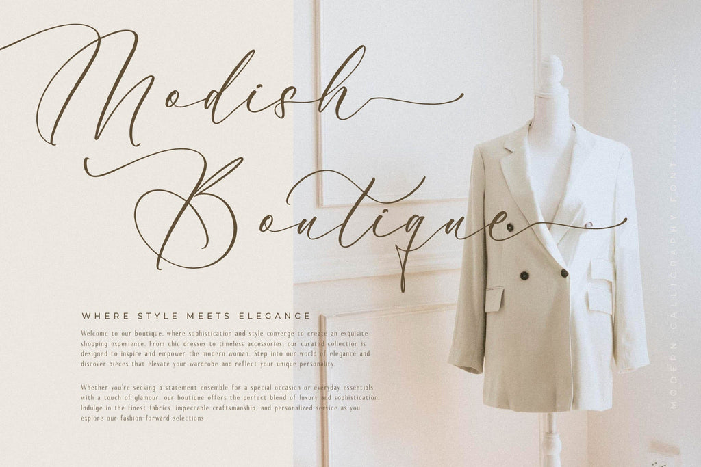 Augusthin Beatrice - Modern Calligraphy Font - So Fontsy
