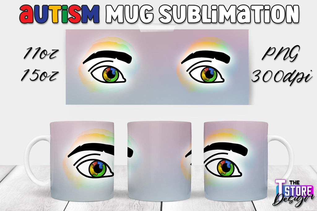 Autism Mug Sublimation | 11 oz 15 oz Mug | PNG File - So Fontsy