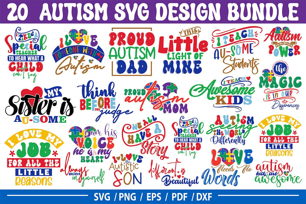 Autism SVG Bundle - So Fontsy