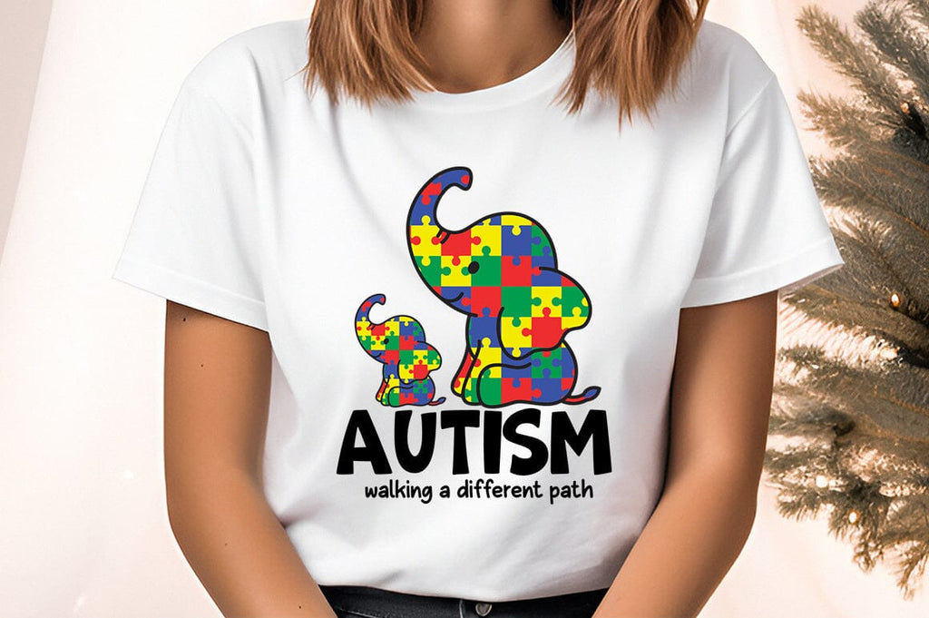 Autism walking a different path SVG Design - So Fontsy