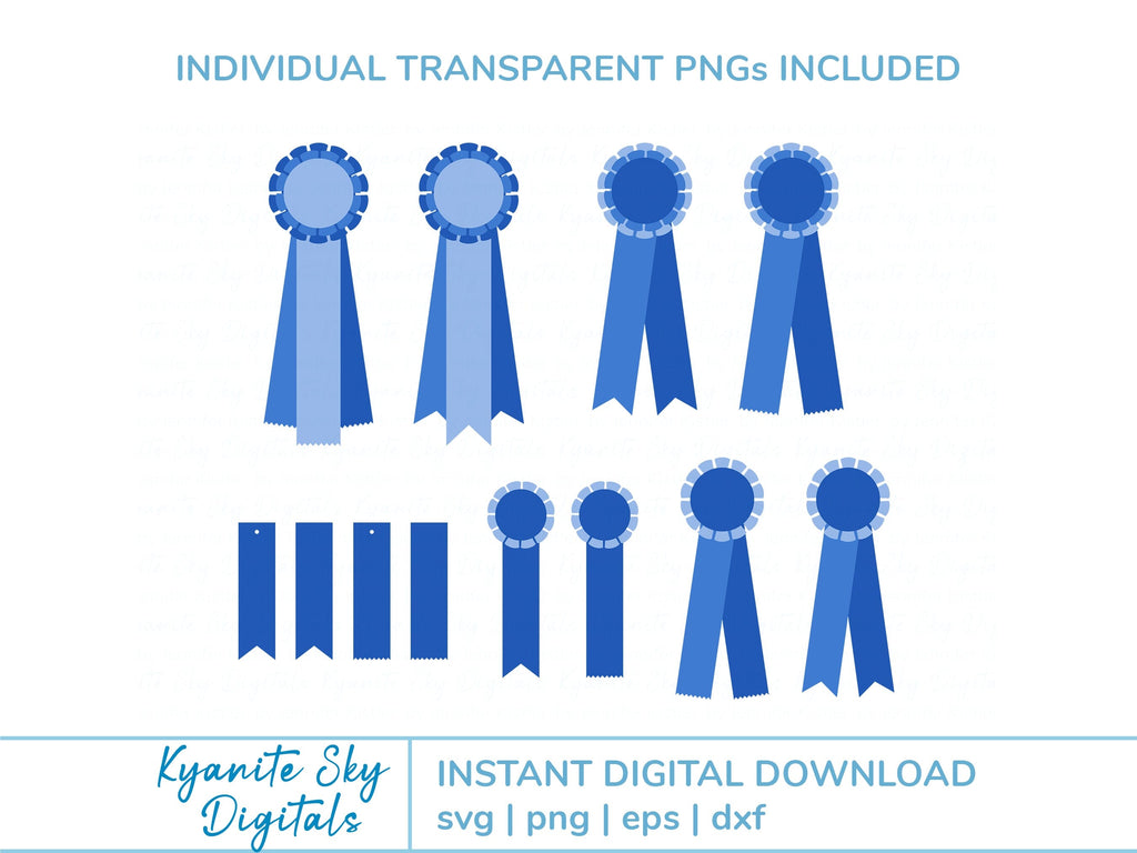 Award Ribbon SVG Bundle rosette ribbon shapes - So Fontsy