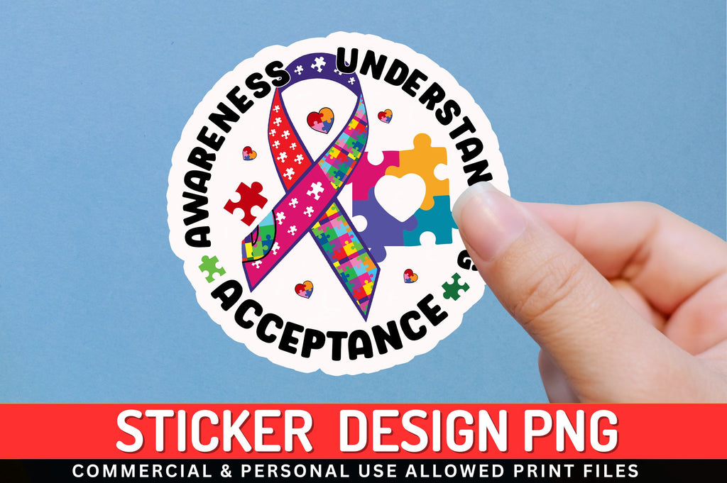 Awareness understanding Sticker Design - So Fontsy