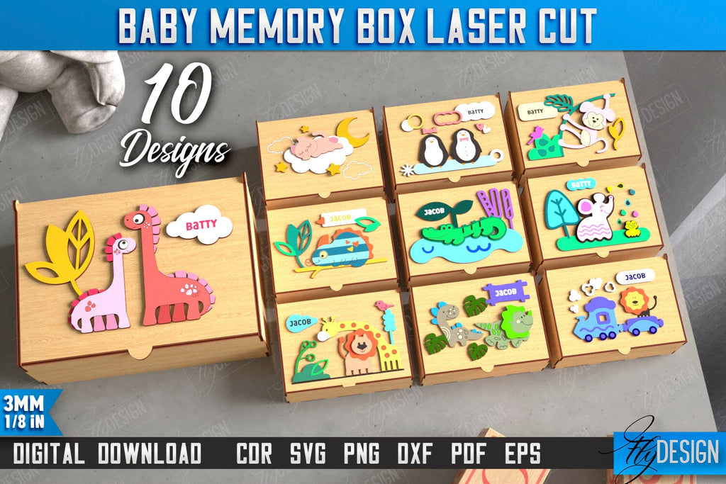 Baby Memory Box | Personalized Box Bundle | Storage Box | Gift Box ...
