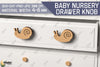 Baby Nursery Drawer Knobs SVG. 3D Wood Knobs Laser Cut. Snail SVG - So ...