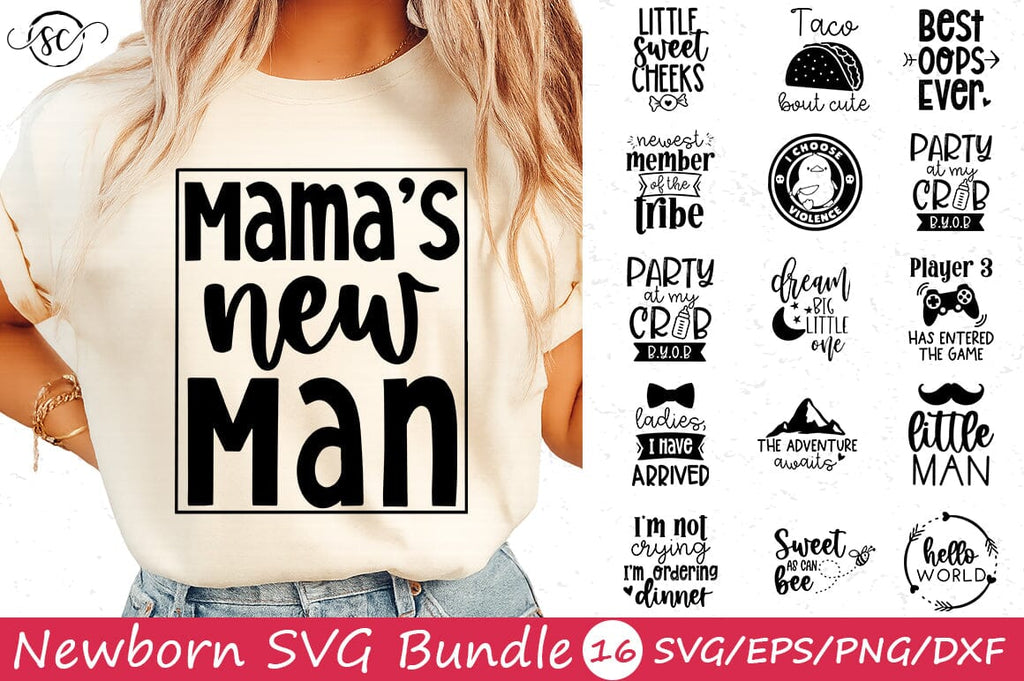Baby Sayings Newborn SVG Cut file - So Fontsy