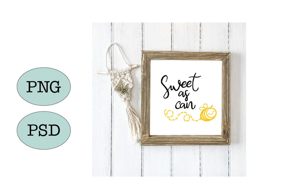 Baby Word Art- Sweet as Can Bee - So Fontsy