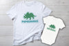 Babysaurus and Papasaurus SVG Design - So Fontsy