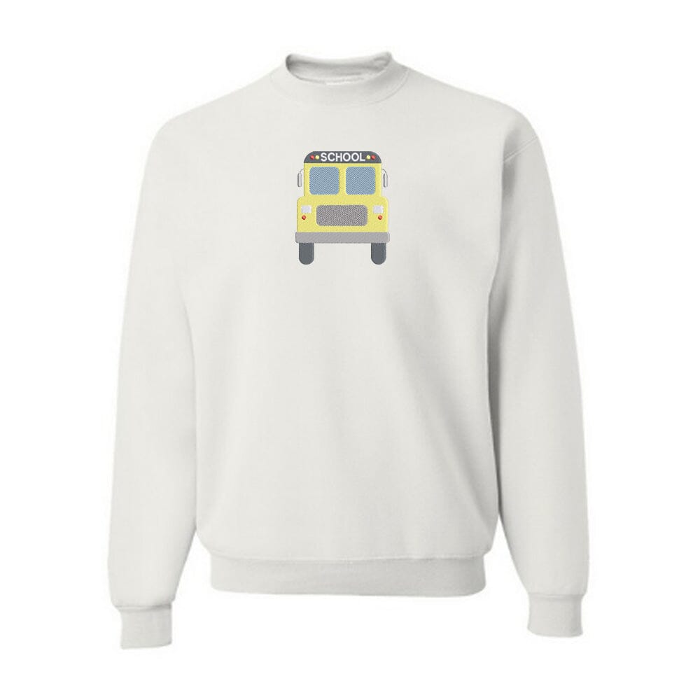 Back to School Bus Embroidery Design - So Fontsy