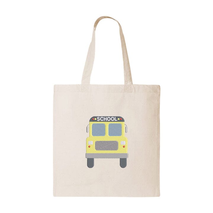 Back to School Bus Embroidery Design - So Fontsy