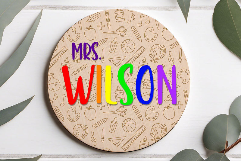 Back to School Laser Scoring Pattern | Repeat Pattern SVG - So Fontsy