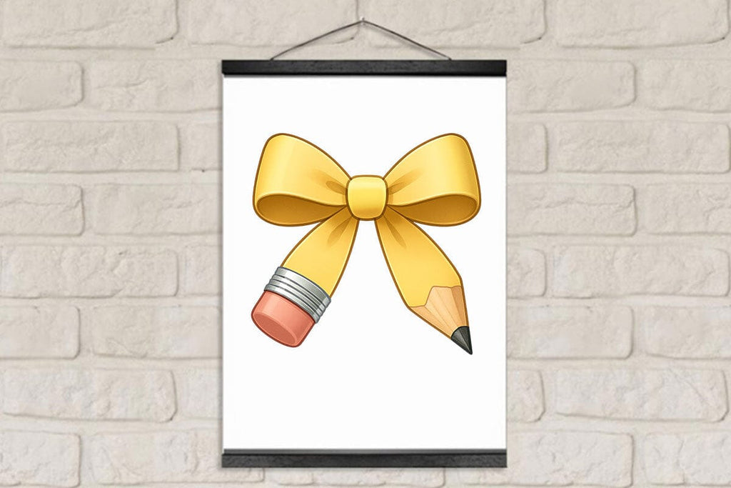 Back To School Teacher Pencil Bow PNG Bundle Printable File - So Fontsy