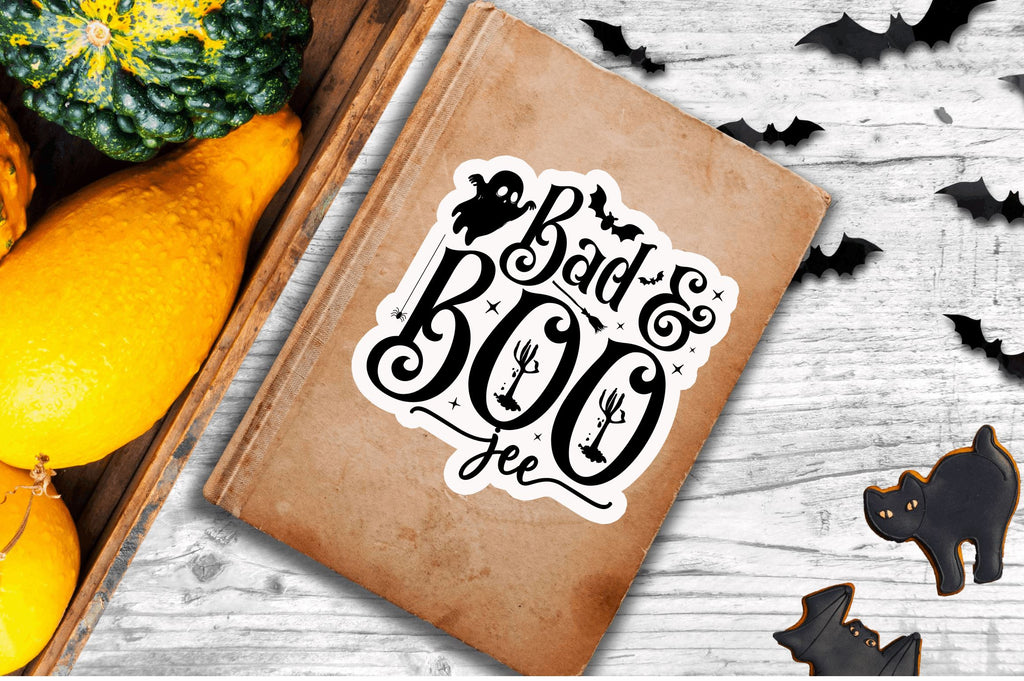 Bad & boo jee Stickers Design - So Fontsy