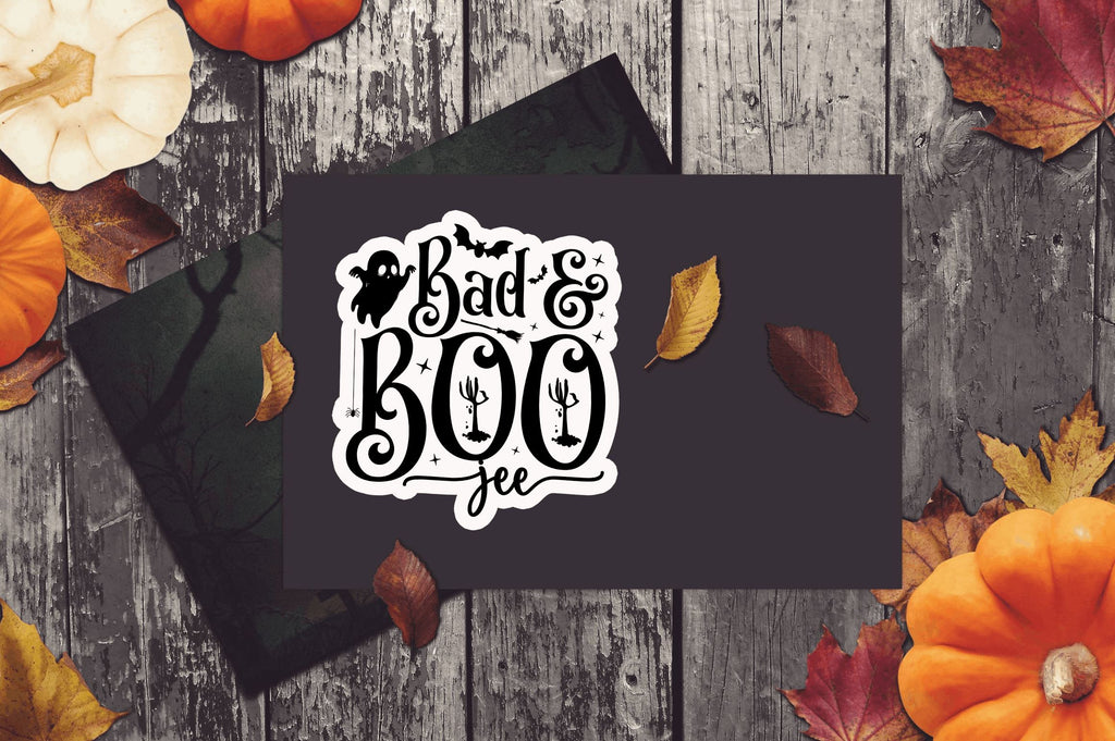 Bad & boo jee Stickers Design - So Fontsy
