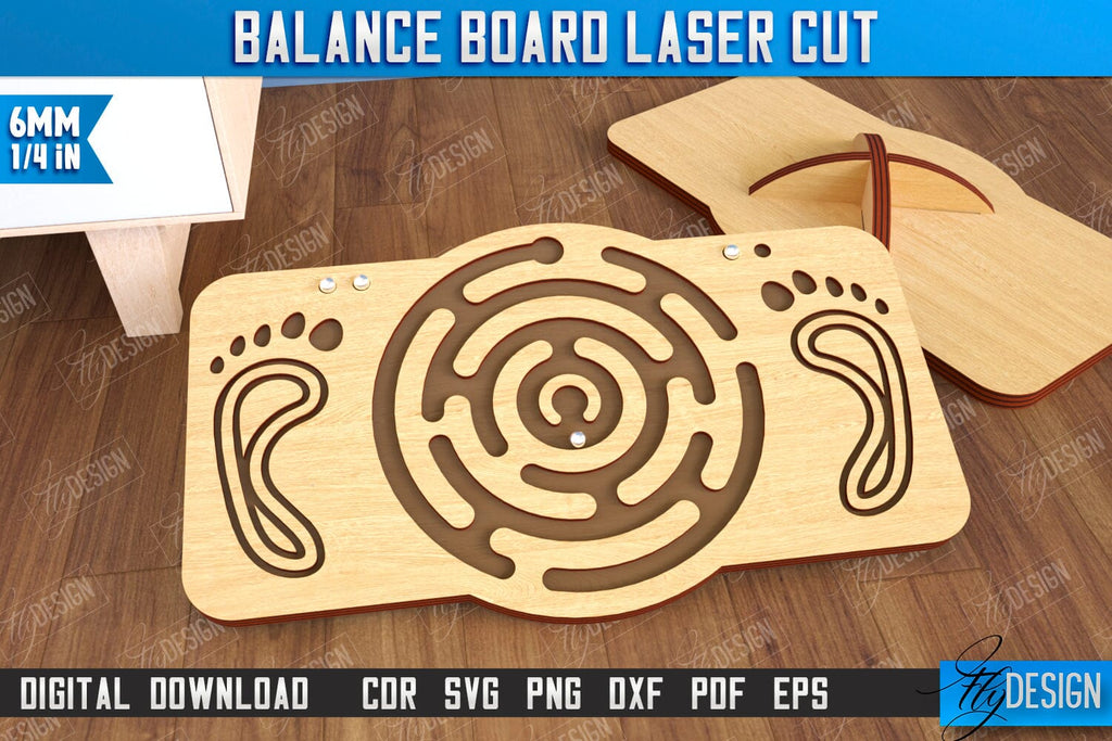Balance Board Laser Cut | Balancing Platform | Maze | Activity Board ...