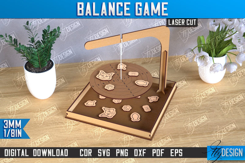Balance Game Laser Cut | Counter Balance | Board Game | Game with ...