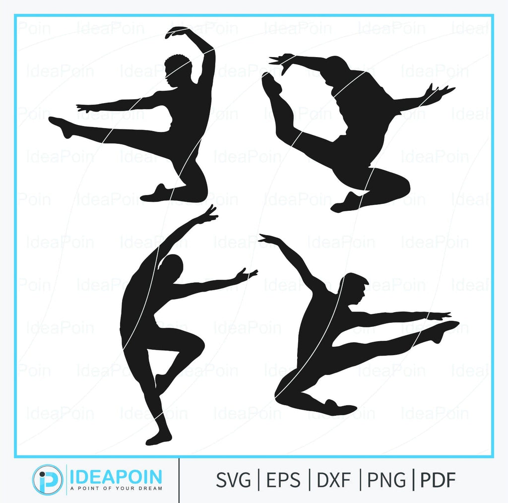 Ballet Dancer Boy SVG, Ballet Man Silhouettes, Ballet Dancer Clipart ...