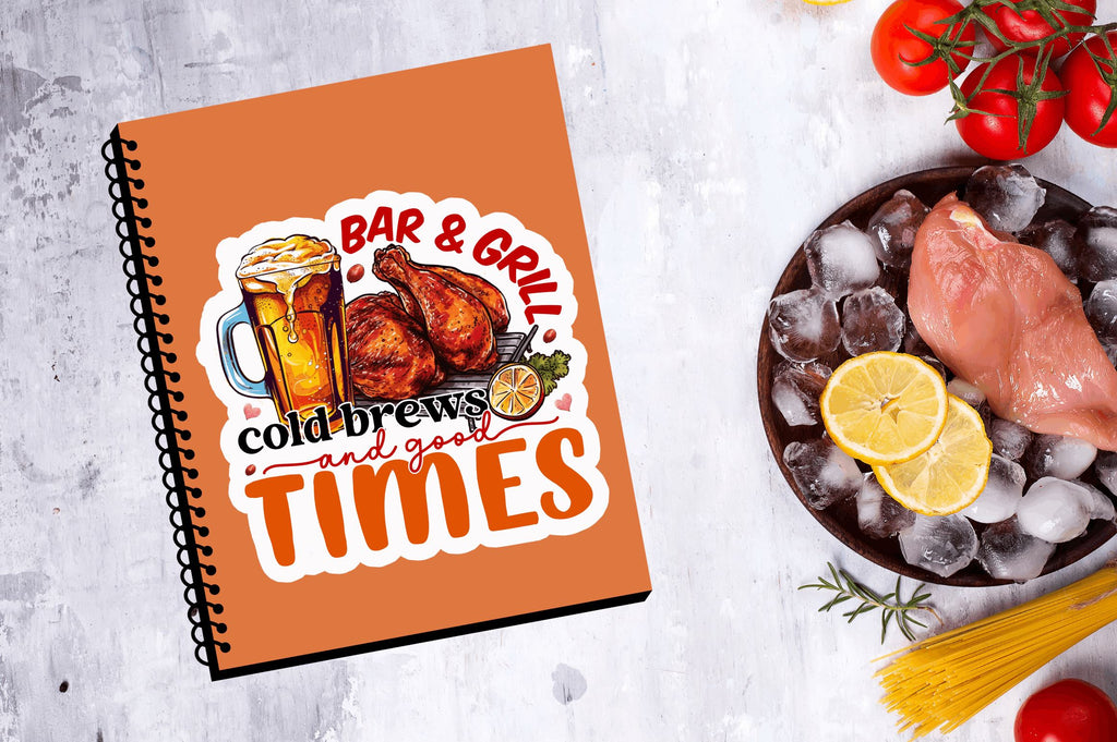 Bar & grill cold Sticker Design - So Fontsy
