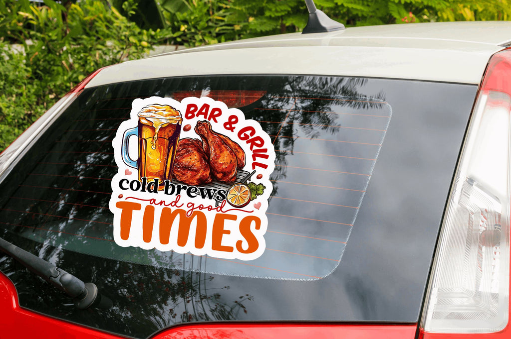 Bar & grill cold Sticker Design - So Fontsy