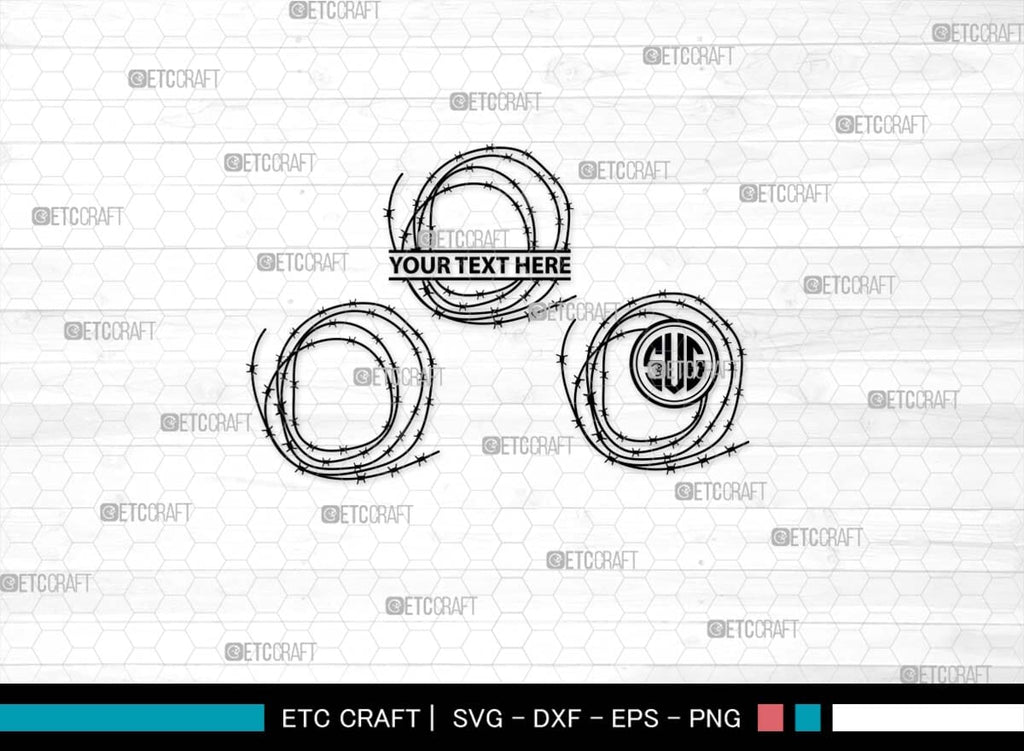 Barbed Wire SVG Cut Files, Barbed Wire Silhouette, Wire Svg, Border ...
