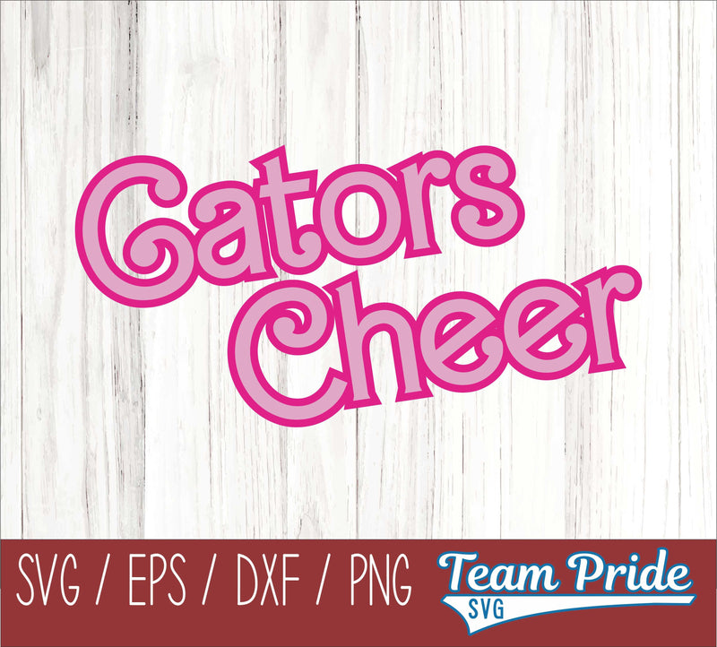 Barbi Gators Cheer SVG Digital Download Printable - SVG, EPS, DXF, PNG ...
