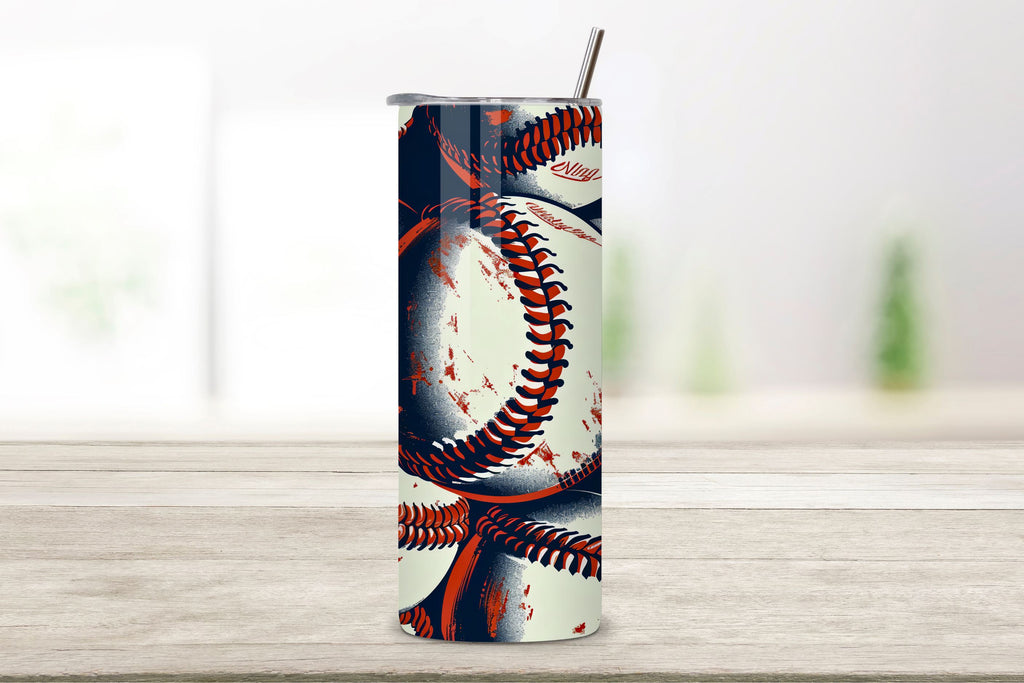 Baseball 20oz skinny tumbler png sublimation design wrap, Baseball 20oz ...