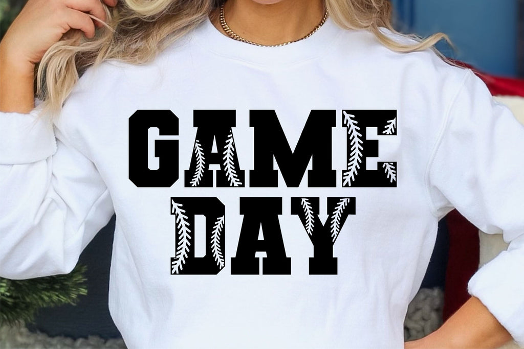 Baseball Font | Game Day Font | Softball Alphabet Font - So Fontsy
