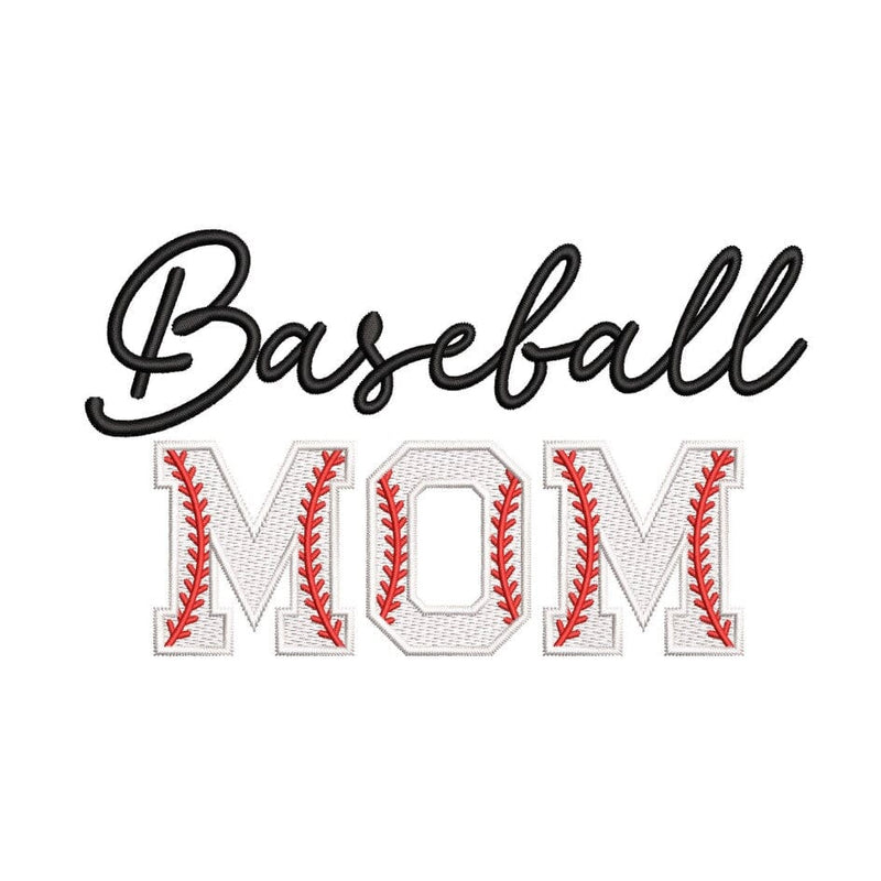 Baseball Mom Embroidery Design, Sports Mom Embroidery Design, 3 sizes ...