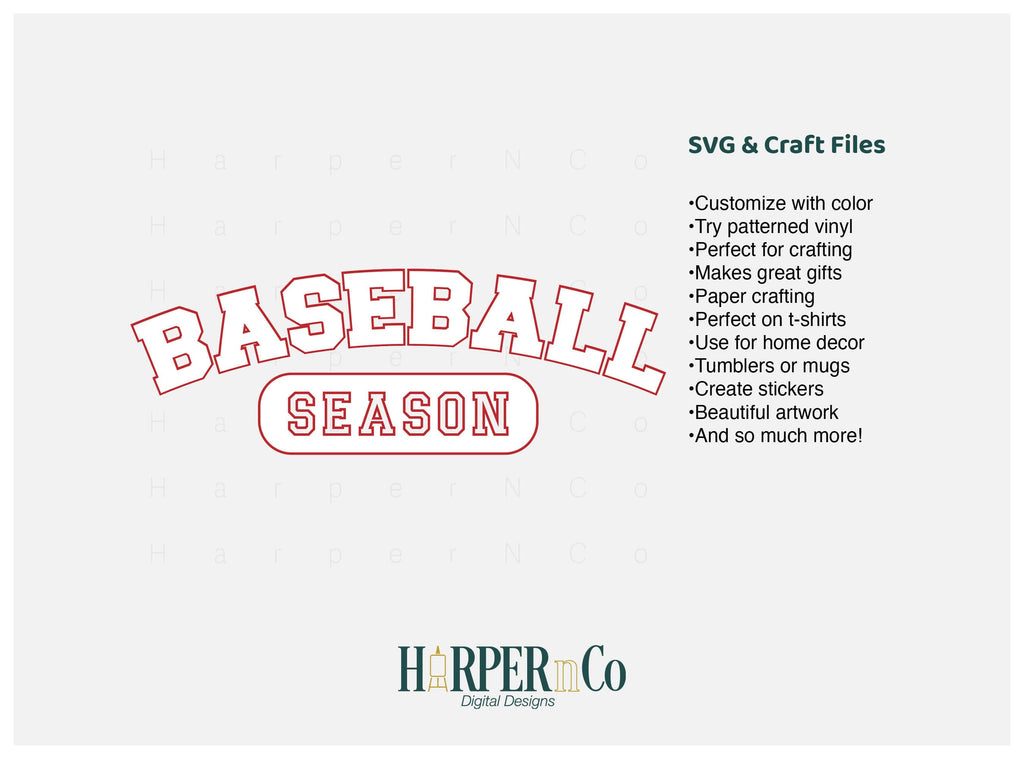 Baseball Season Laser SVG EPS Cut File - So Fontsy