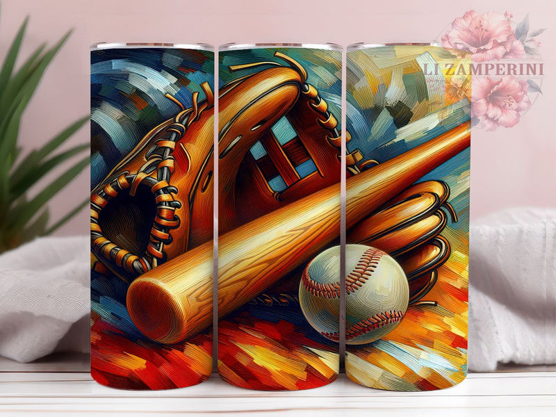 Baseball Tumbler, Sports Gift, Sublimation Wrap, 20oz Tumbler, Baseball ...