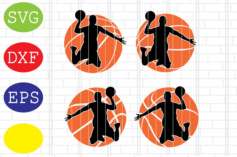 Basketball Player Svg, Basketball Cut Files, Sport Svg, Jpg, Eps, Dxf ...