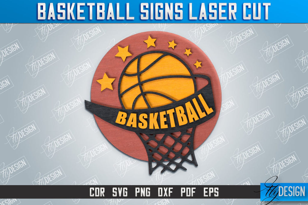 Basketball Sign | Sports Sign | Gift Idea | Laser Cut Wooden Shape ...