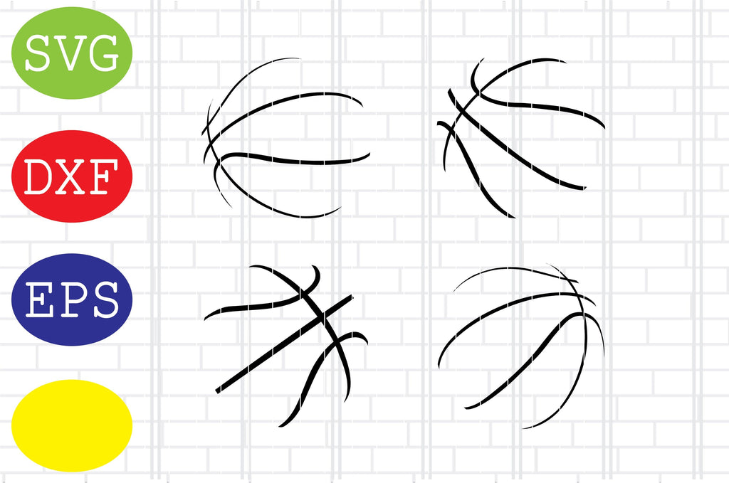 Basketball Skeleton Svg, Basketball Outline svg, Basketball Cut Files ...