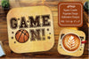 Basketball Square coaster png sublimation Game on designs Square ...
