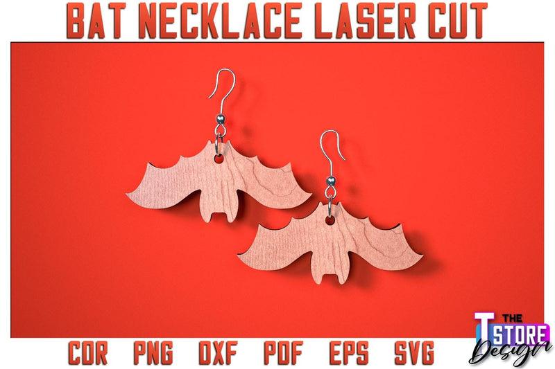 Bat Jewelry Laser Cut Bundle | Bat Accessories Laser Cut Design | Gift ...